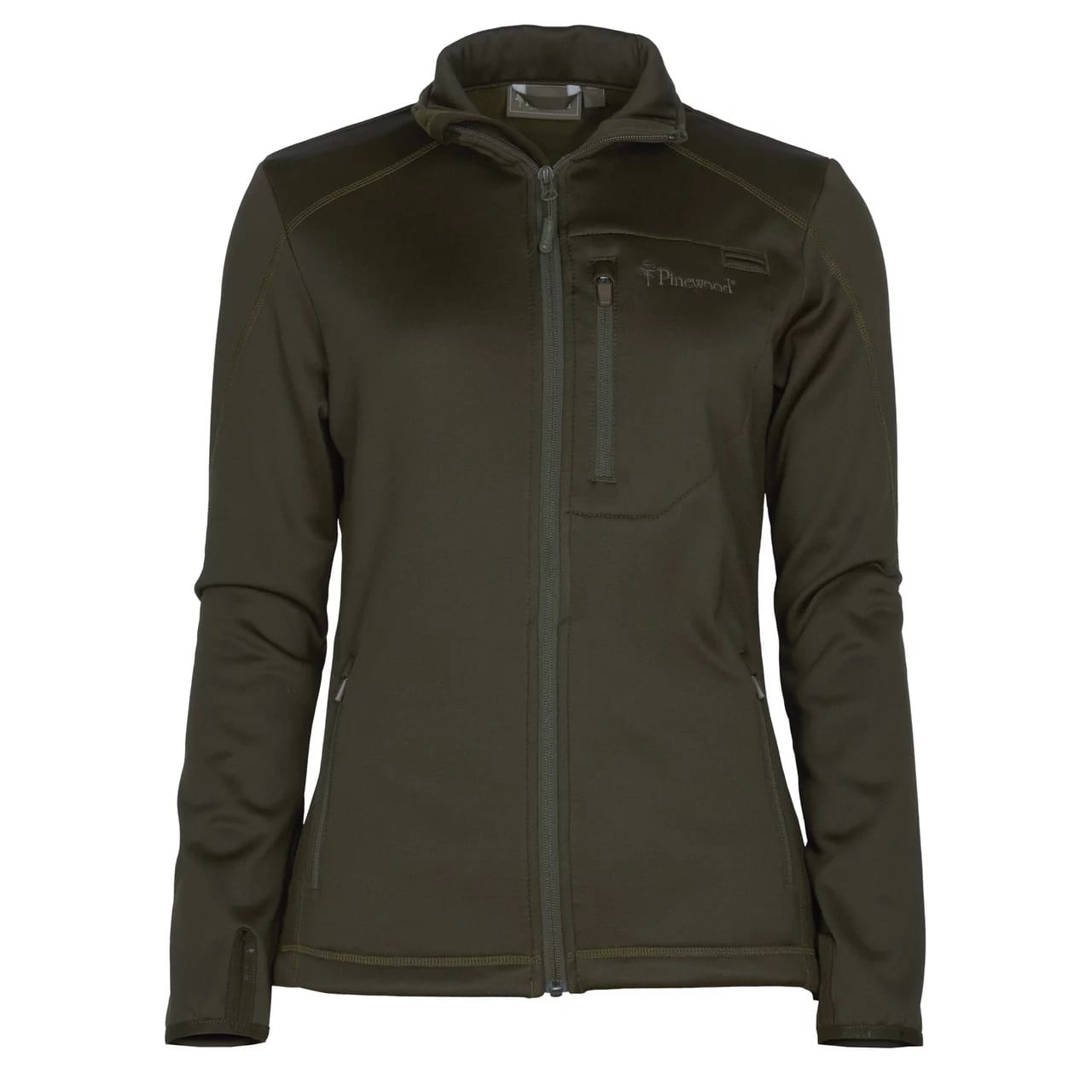 Pinewood Furudal Frazer Active Power Fleece Jacke Damen D.Mossgreen ...
