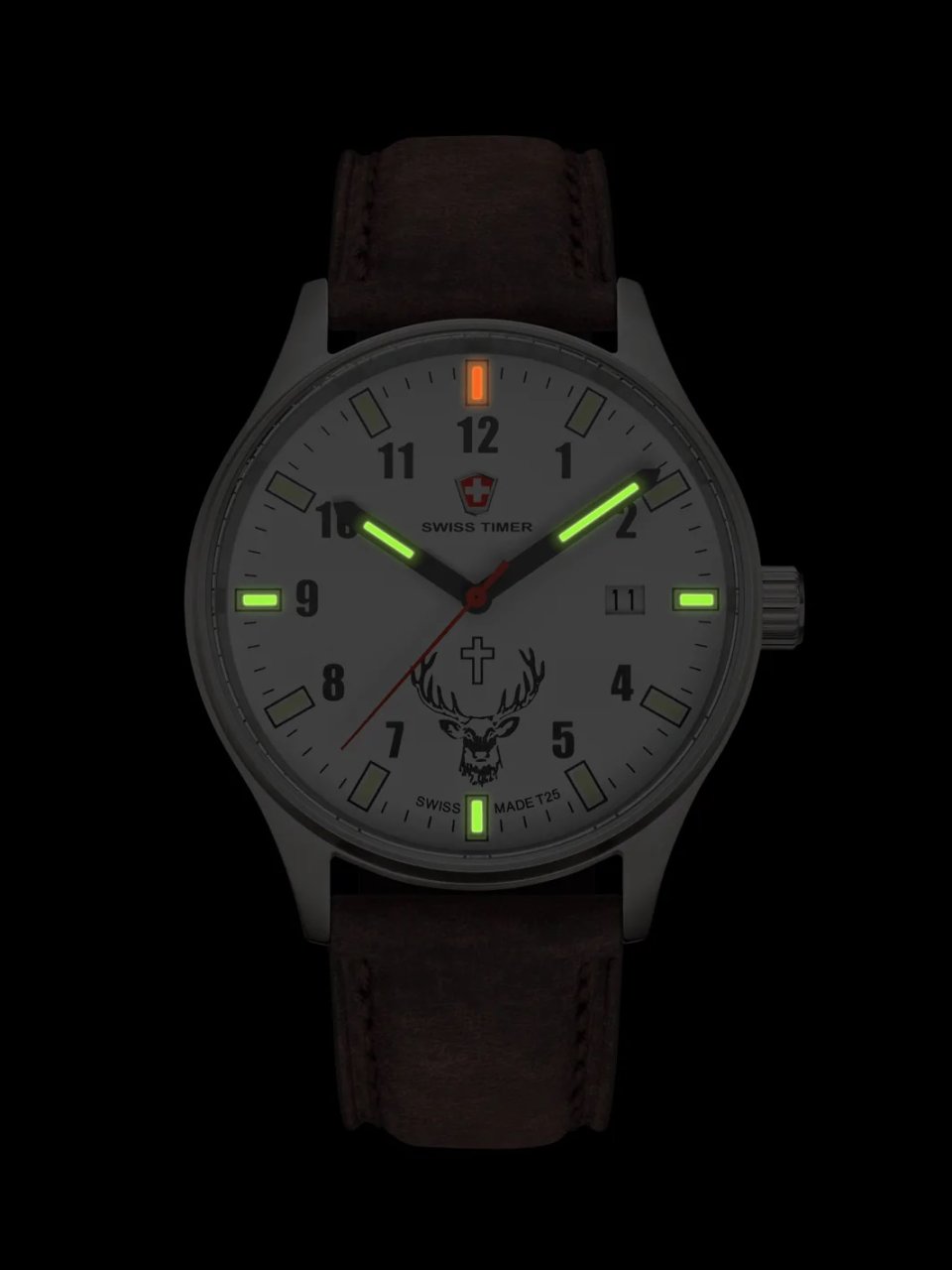 Swiss Timer Trapper Hubertus H3 Uhr kaufen | LivingActive.de