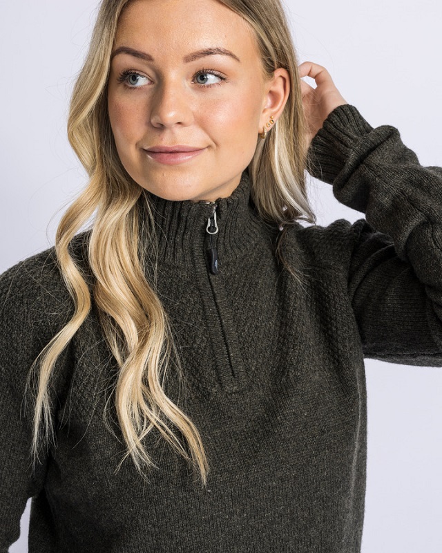 Pinewood Värnamo T Neck Sweater Strickpullover Damen kaufen | LivingActive