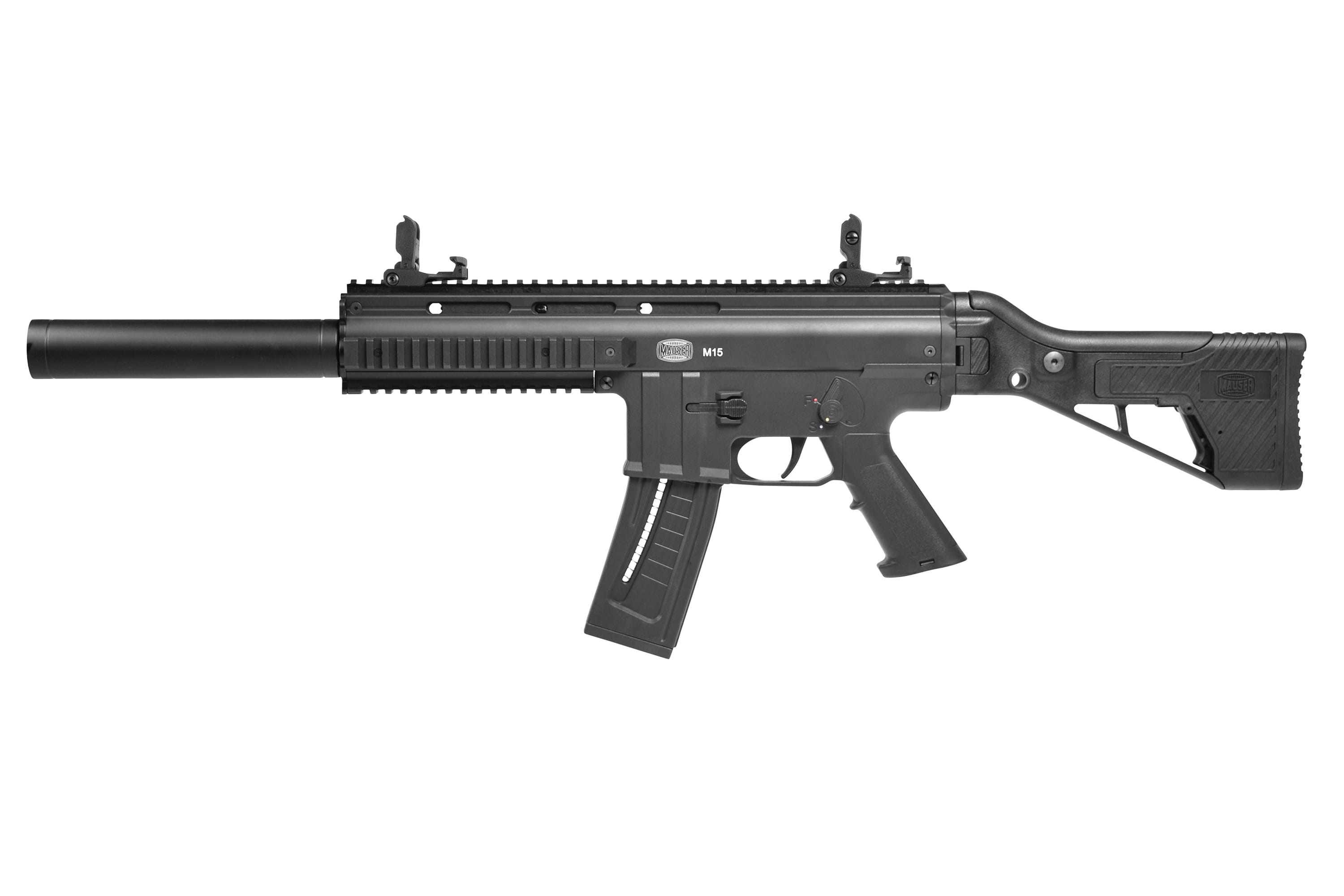 Mauser M15 Schwarz SD .22lr HV Selbstladebüchse