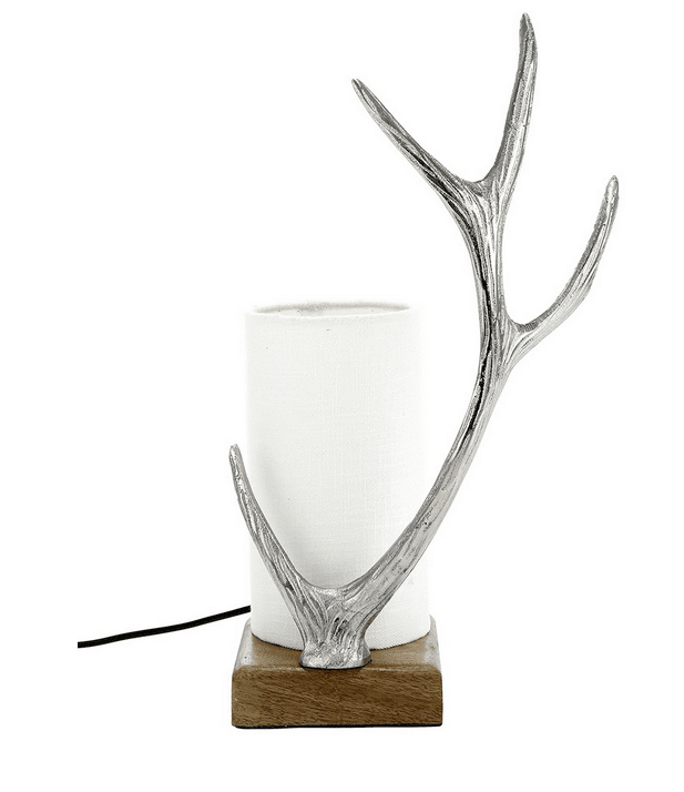 Acheter une lampe bois de cerf en aluminium Gilde | LivingActive.fr